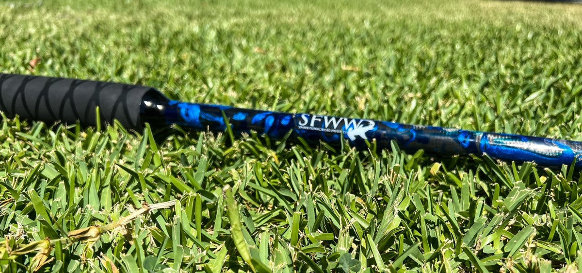 Custom Marbled Land Based Shark Fishing (LBSF) Rods by Shark Fishing W ...